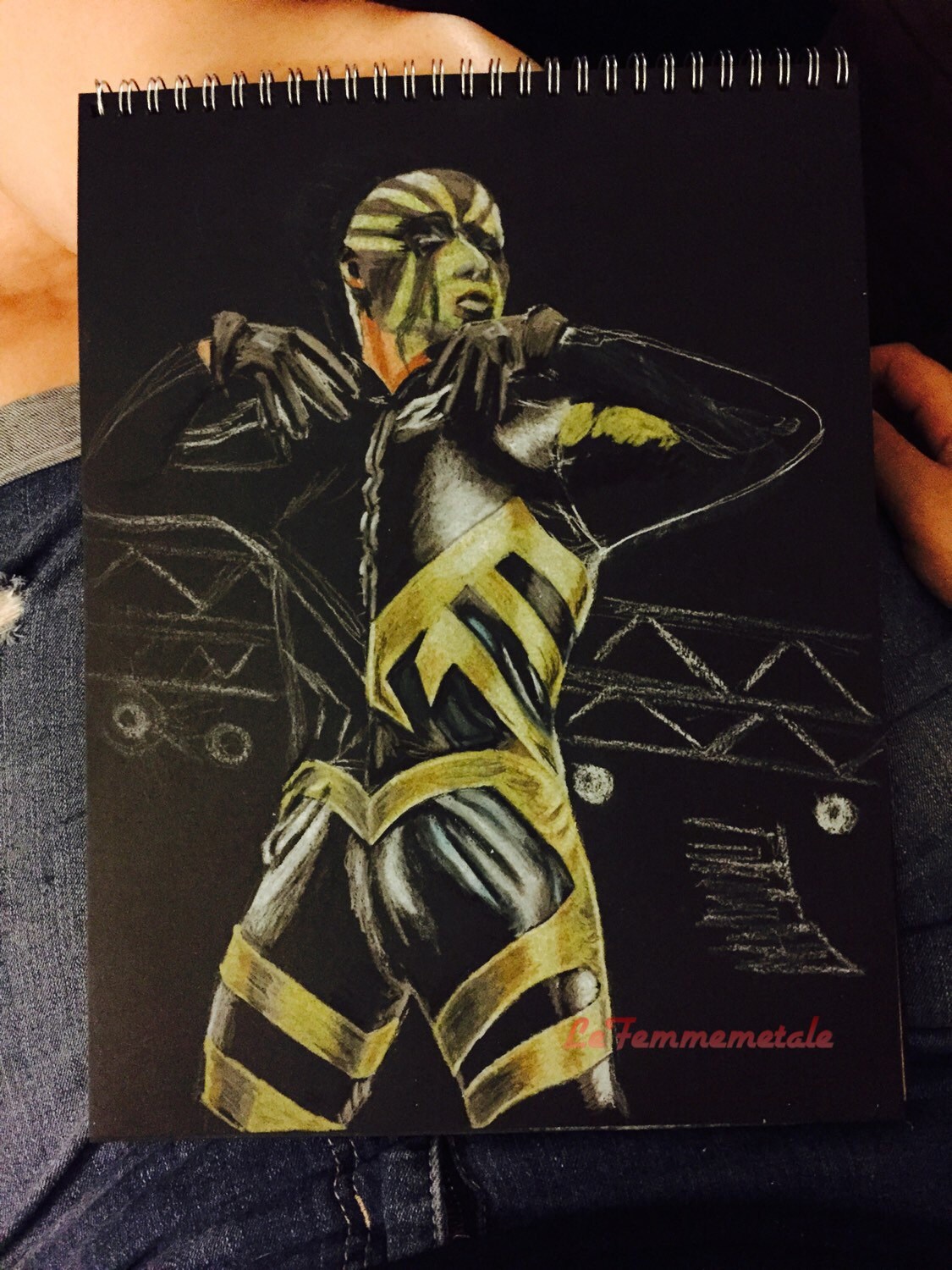 Goldust - Dustin Rhodes Runnels WWF WWE 9x12 Pencil Art Drawing; Hand ...