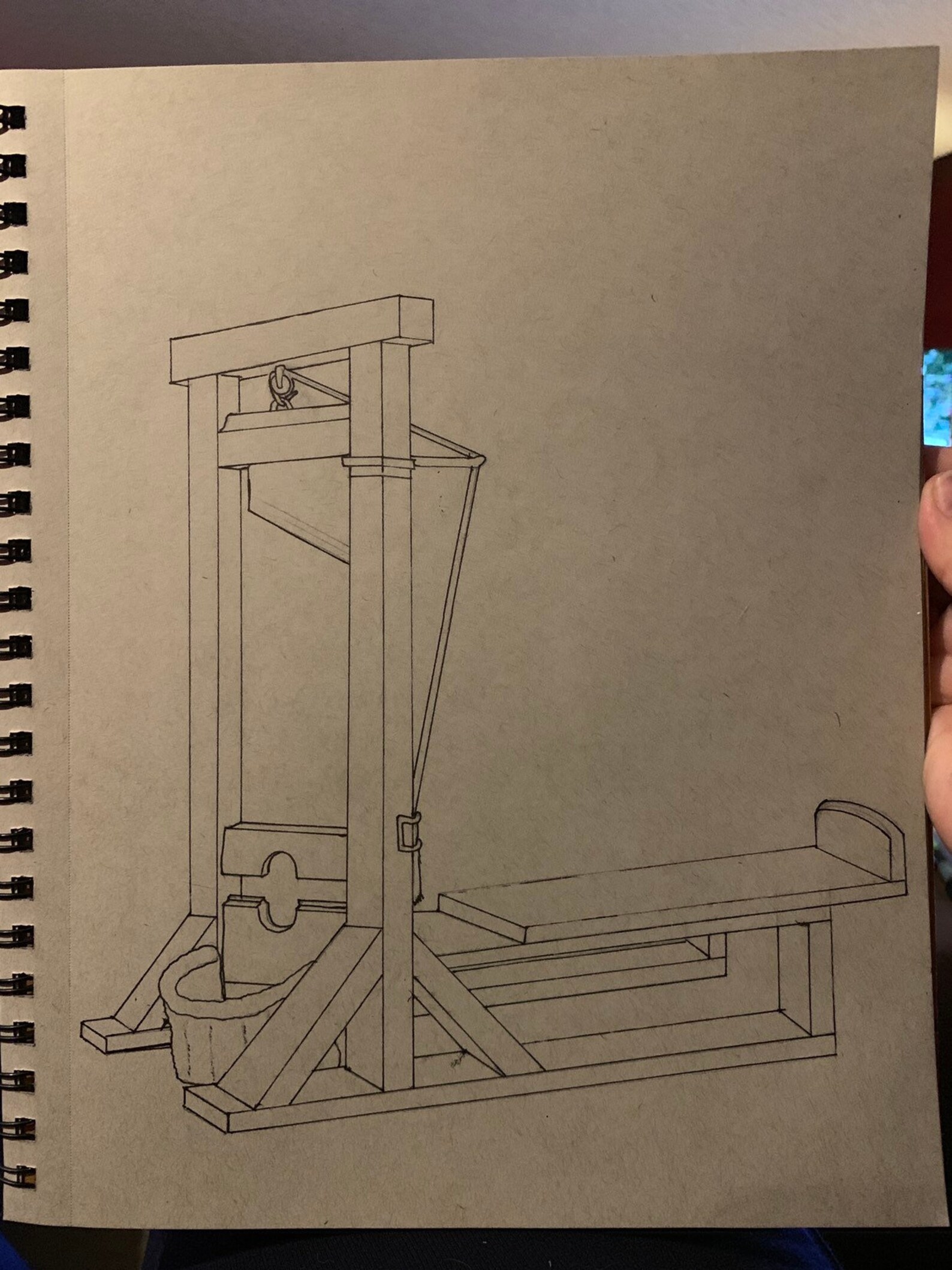 Guillotine - French Revolution 9x12 Original Ink Drawing - Etsy