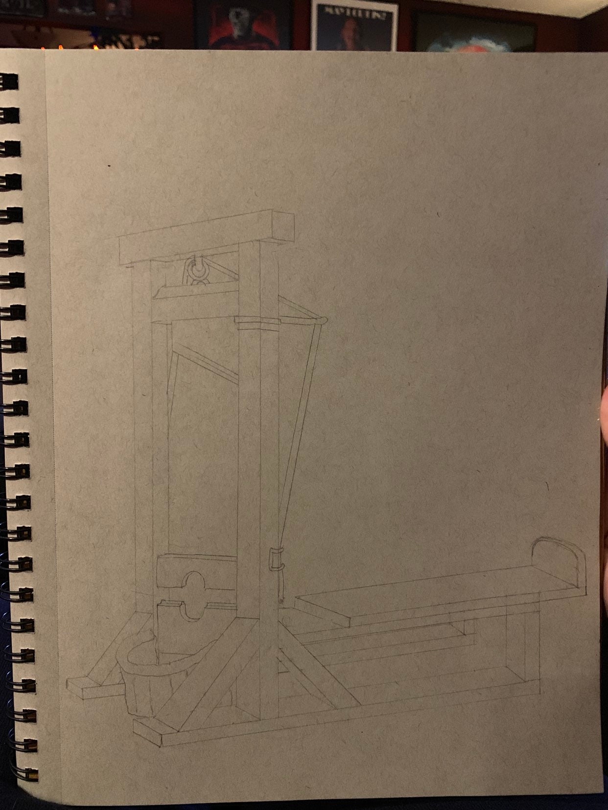 Guillotine - French Revolution 9x12 Original Ink Drawing - Etsy