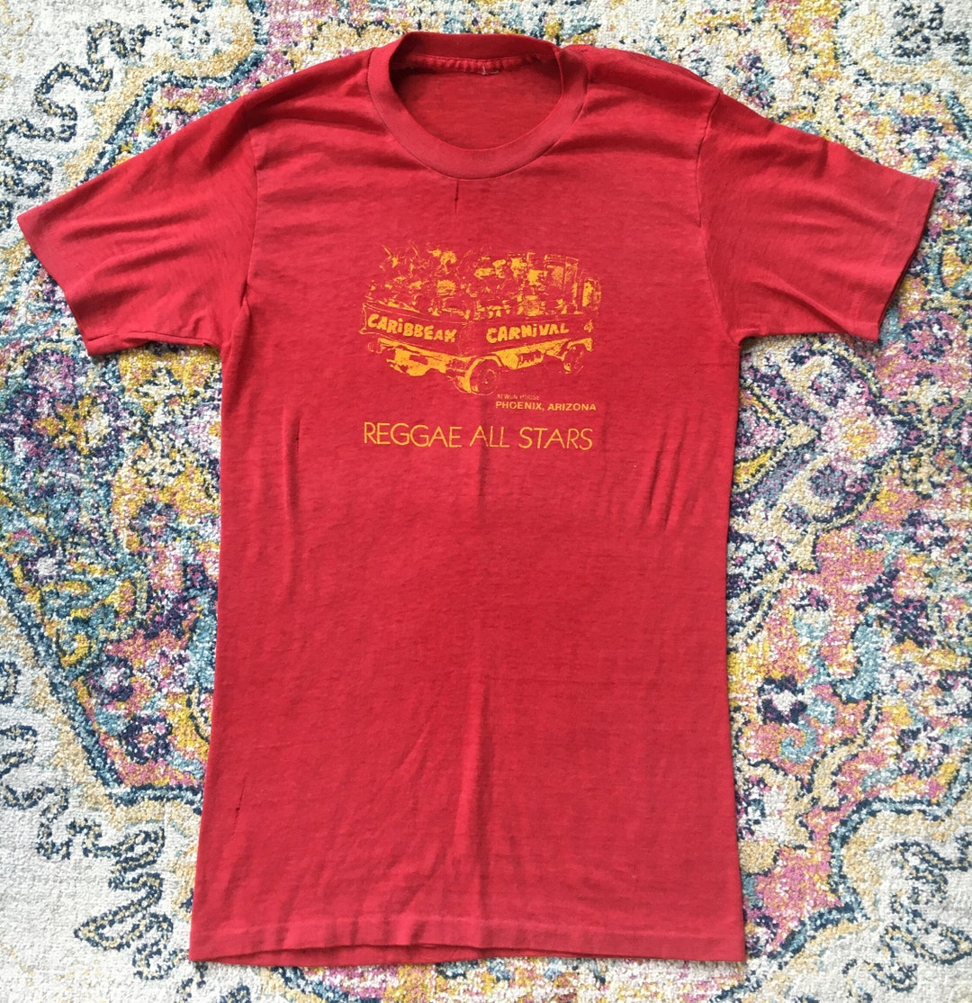 Vintage 80/90s Threadbare reggae All-stars T Shirt Caribbean Carnival ...