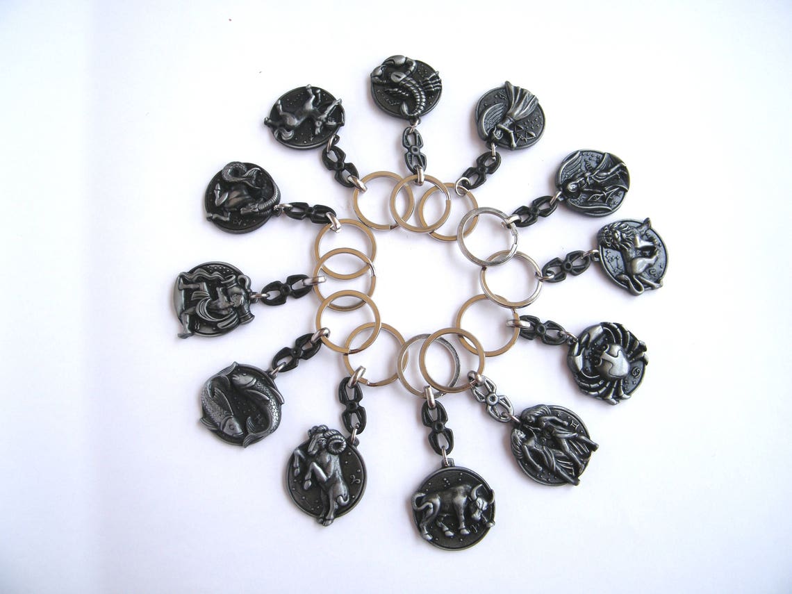 Leo Keychain Lion Keyring Zodiac Pendant Astrology Bag | Etsy