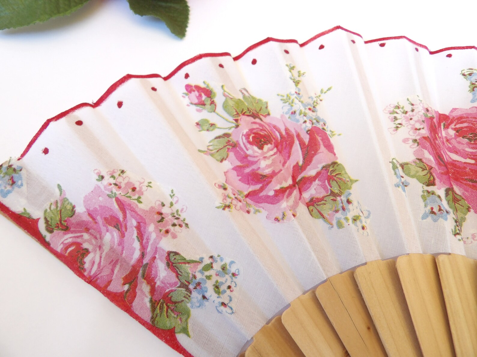Roses Hand Fan Floral Holding Fan Evening or Wedding Dress - Etsy