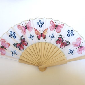Butterfly Hand Fan, Handheld Folding Fan, Evening or Wedding Dress ...