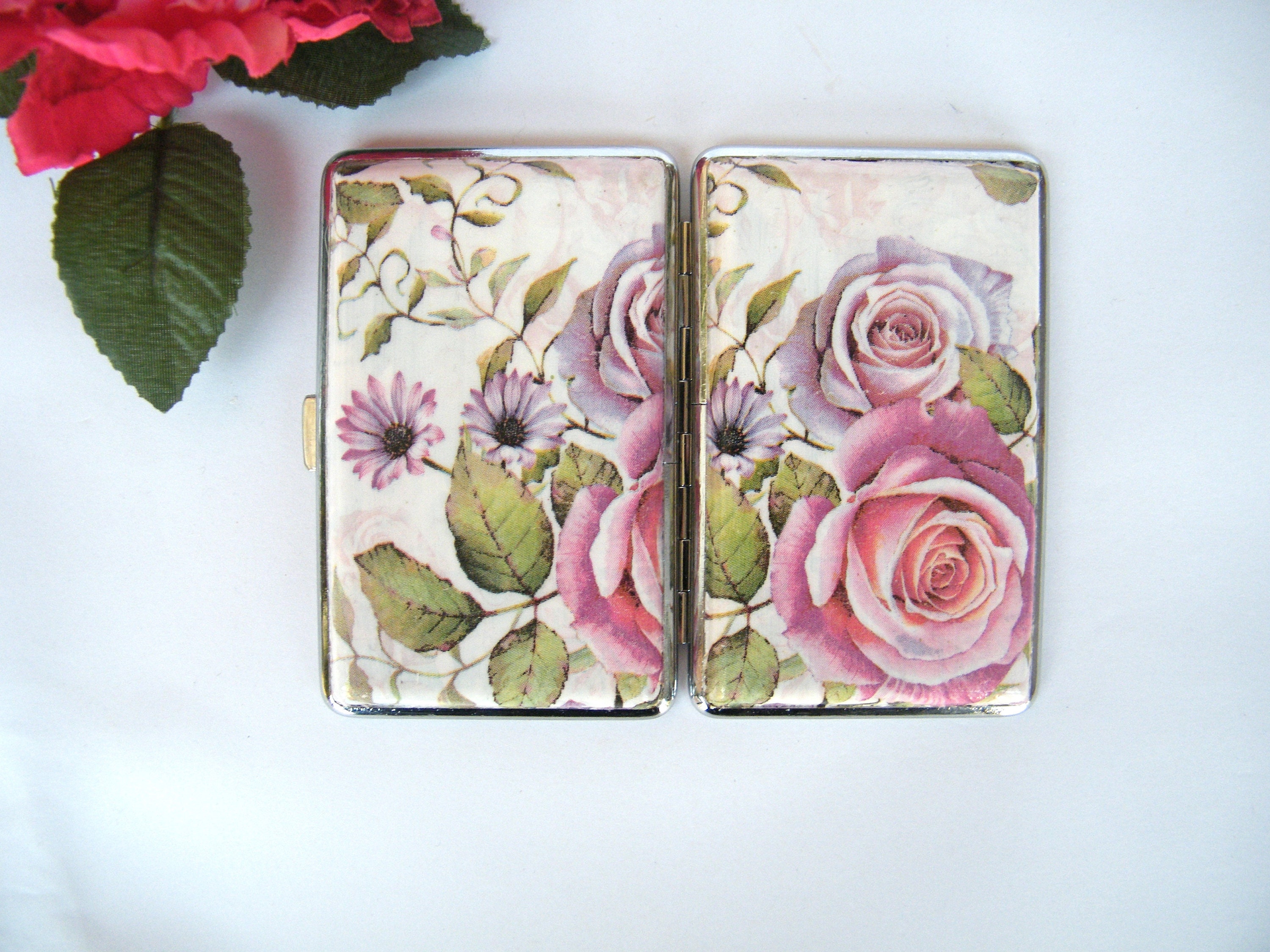 Roses Slim 100s Cigarette Case, Business Card Holder, Cigarette Holder ...