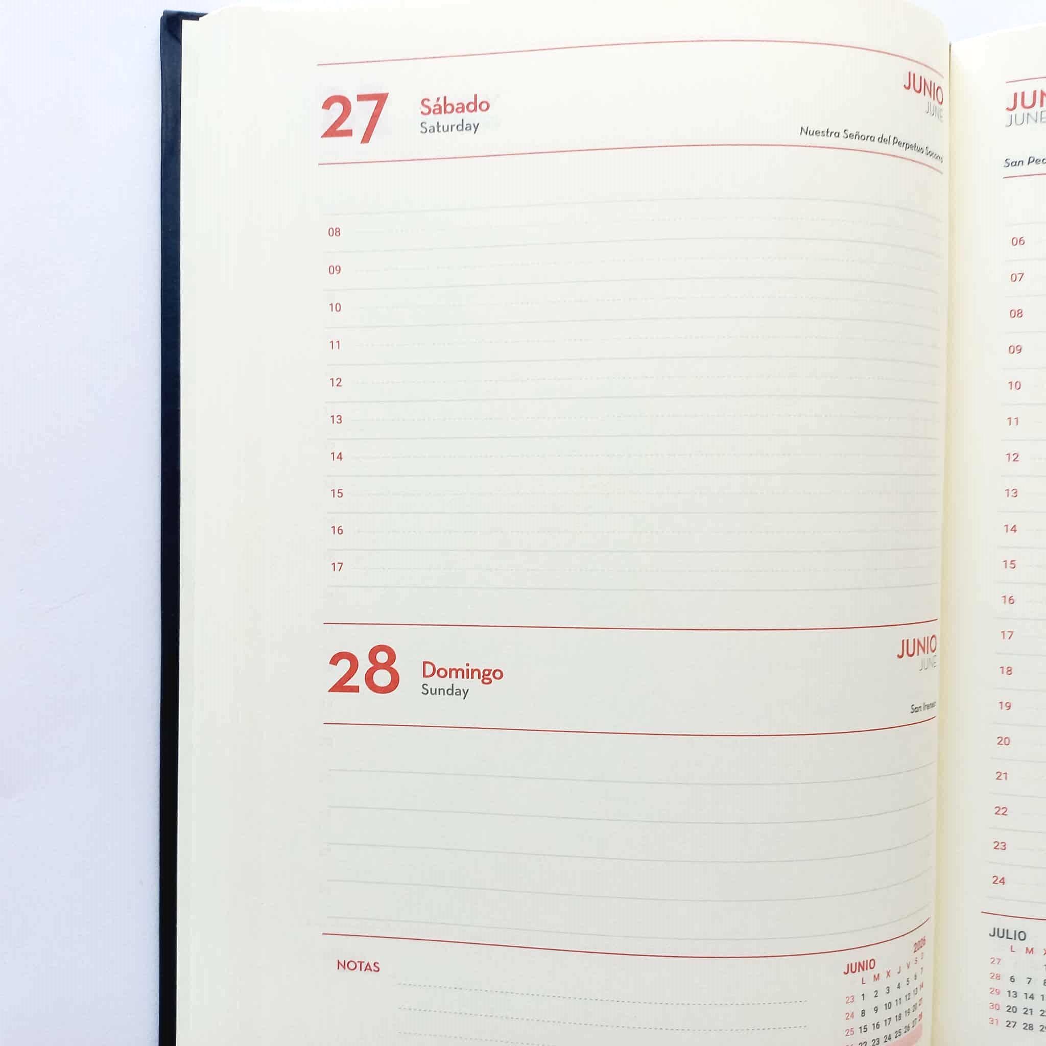Daily Planner 2026, A5 Hard Cover Diary, Journal, Appointment Book ...