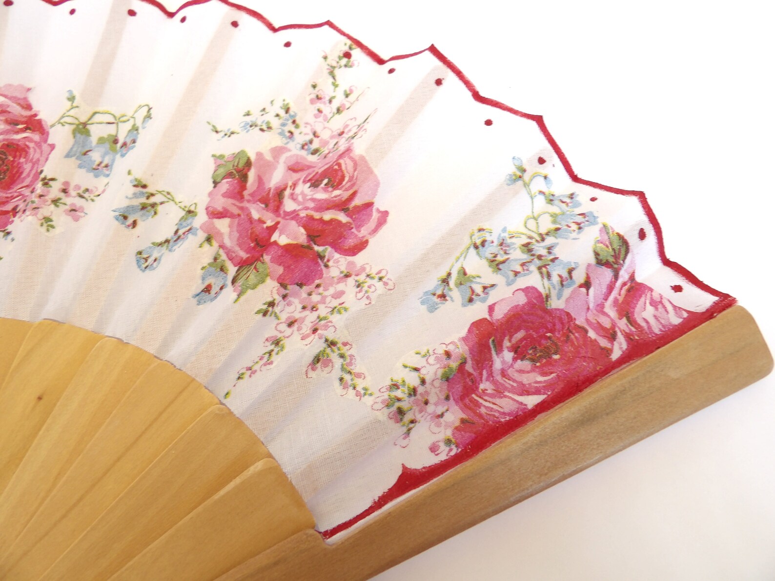Roses Hand Fan Floral Holding Fan Evening or Wedding Dress - Etsy