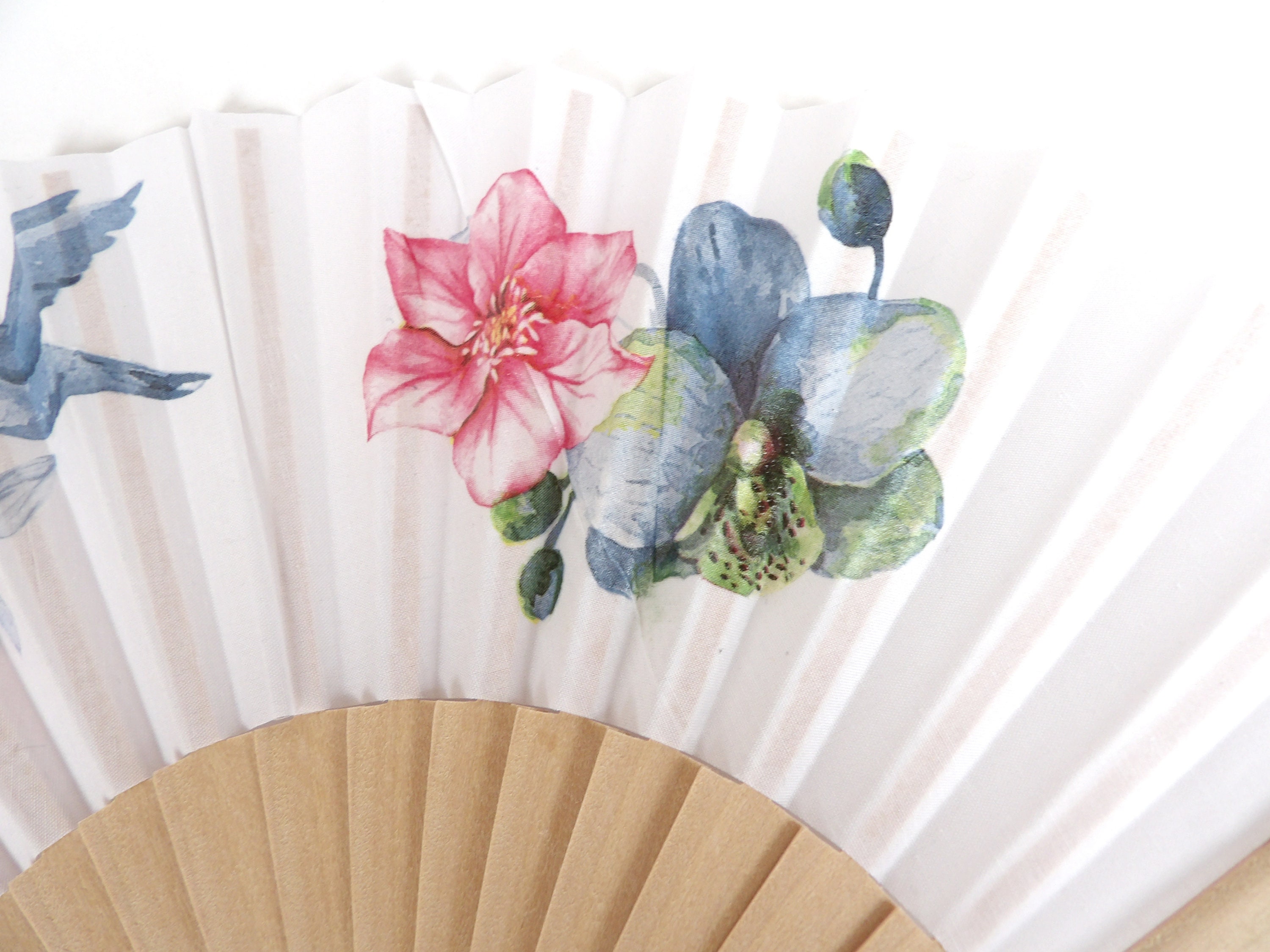 Hummingbird Hand Fan Woman Hand Fan Spanish Fan Hot Summer - Etsy