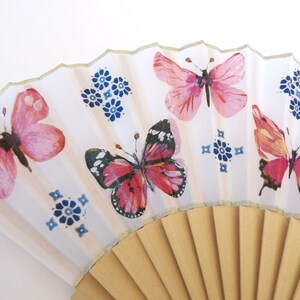 Butterfly Hand Fan, Handheld Folding Fan, Evening or Wedding Dress ...