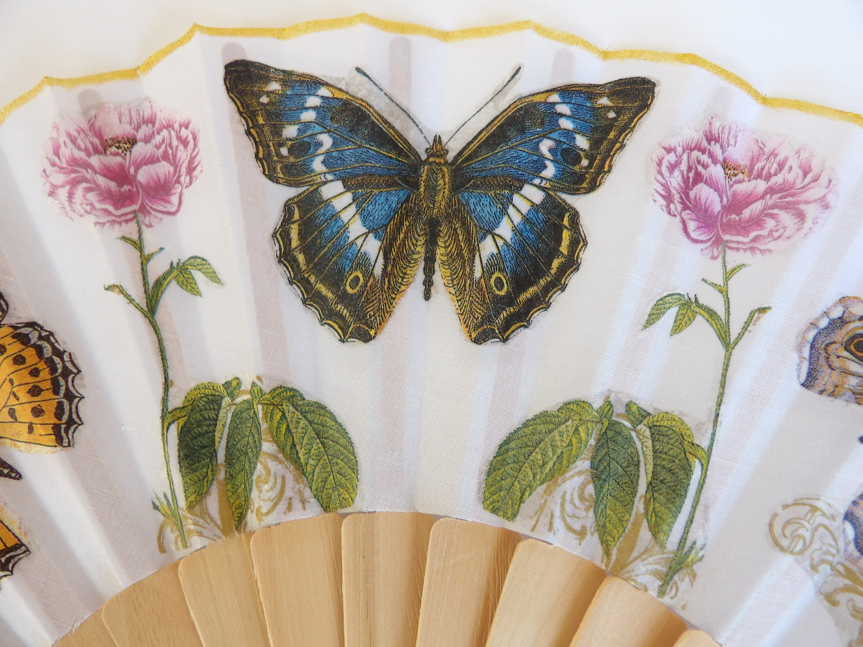 Butterfly Hand Fan, Holding Fan, Wedding Gift, Bride Accessory, Gift ...