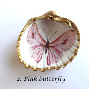 Shell Ring Dish, Mini Trinket Dish, Coastal Decor, Wedding Favor, Beach ...