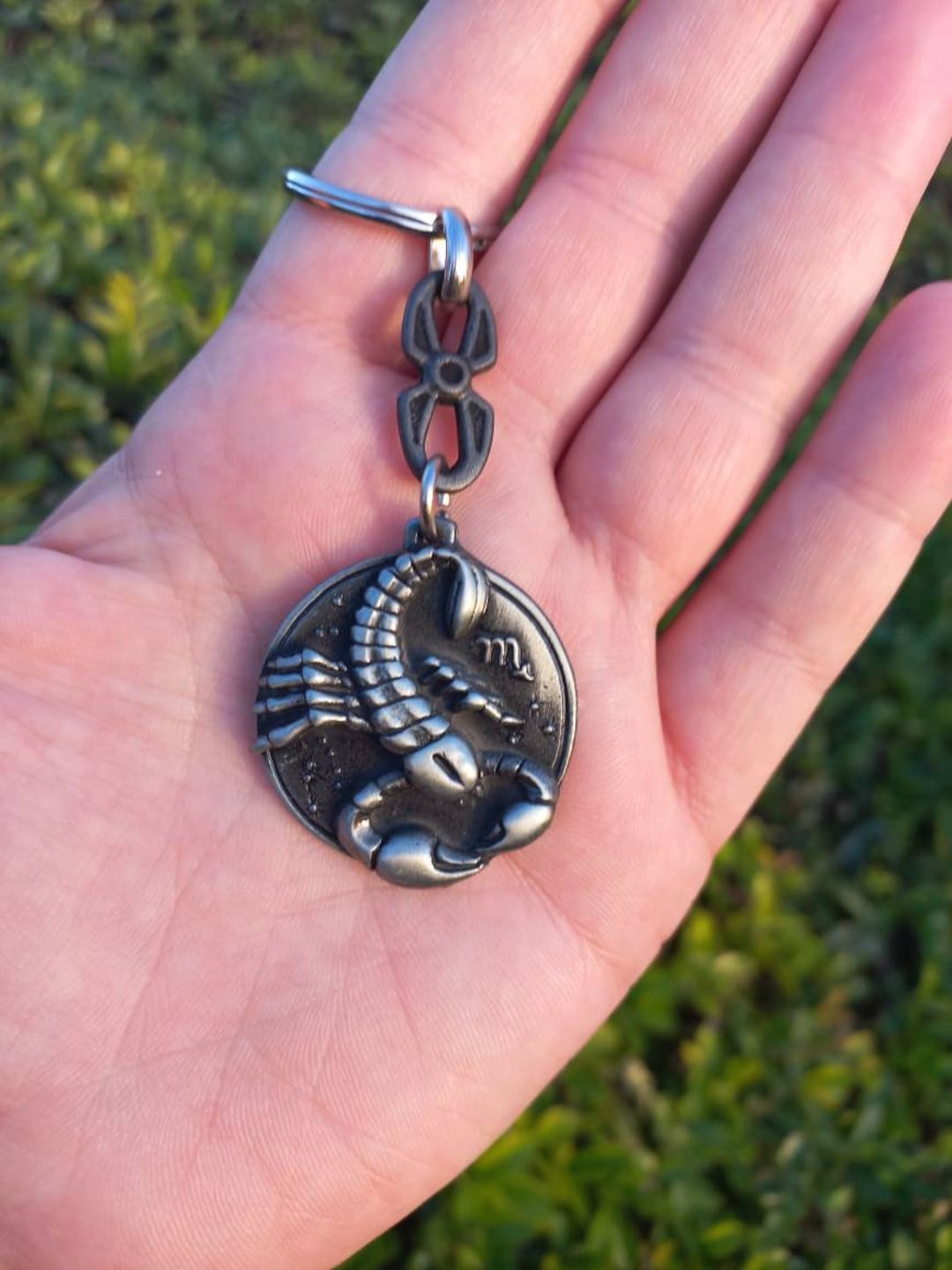 Scorpio Keychain, Zodiac Sign Keyring, Horoscope Constellation Pendant ...