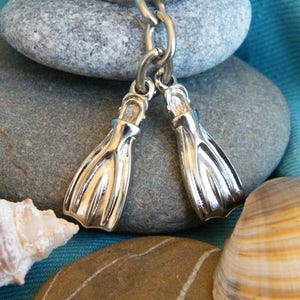 Scuba Diving Flippers Keyring, Diving Keychain, Swimmers Gift, Swim ...