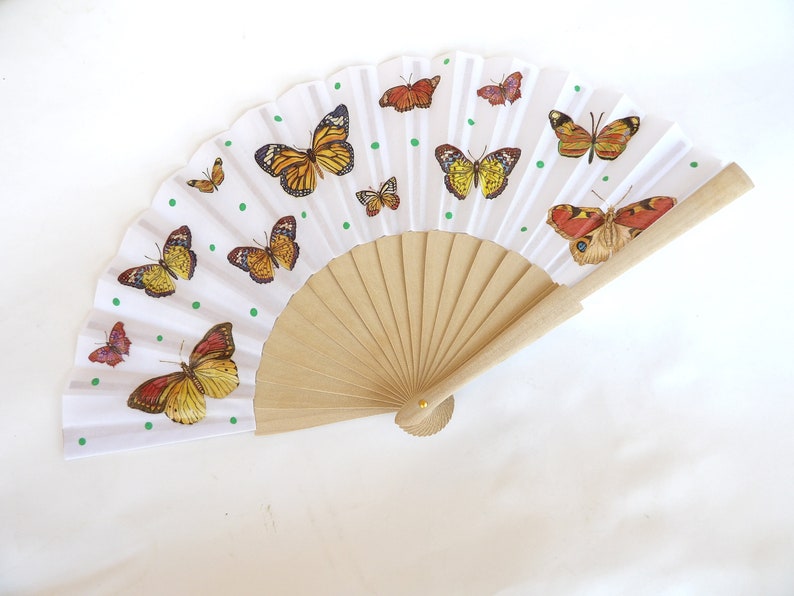 Hand Fan With Butterflies, Holding Fan, Handheld Fan, Spanish Hand Fan ...
