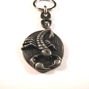 Scorpio Keychain, Zodiac Sign Keyring, Horoscope Constellation Pendant ...