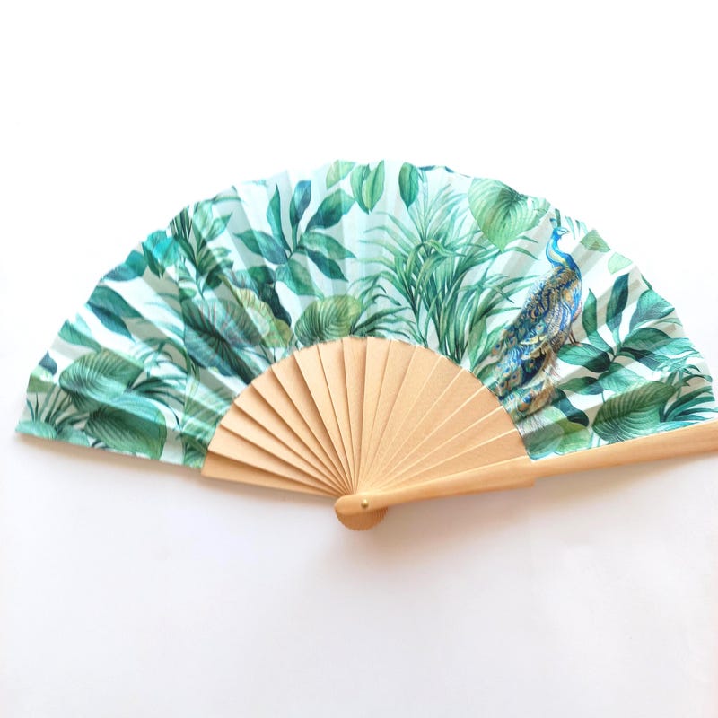 Palm Leaf Hand Fans - Etsy