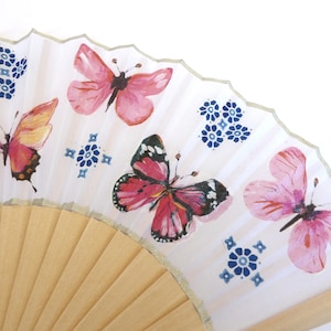 Butterfly Hand Fan, Handheld Folding Fan, Evening or Wedding Dress ...