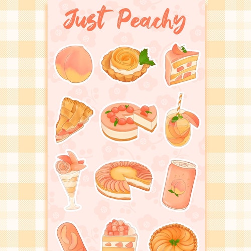Cherry Sticker Sheet Kawaii Aesthetic Cake Cute Desserts - Etsy
