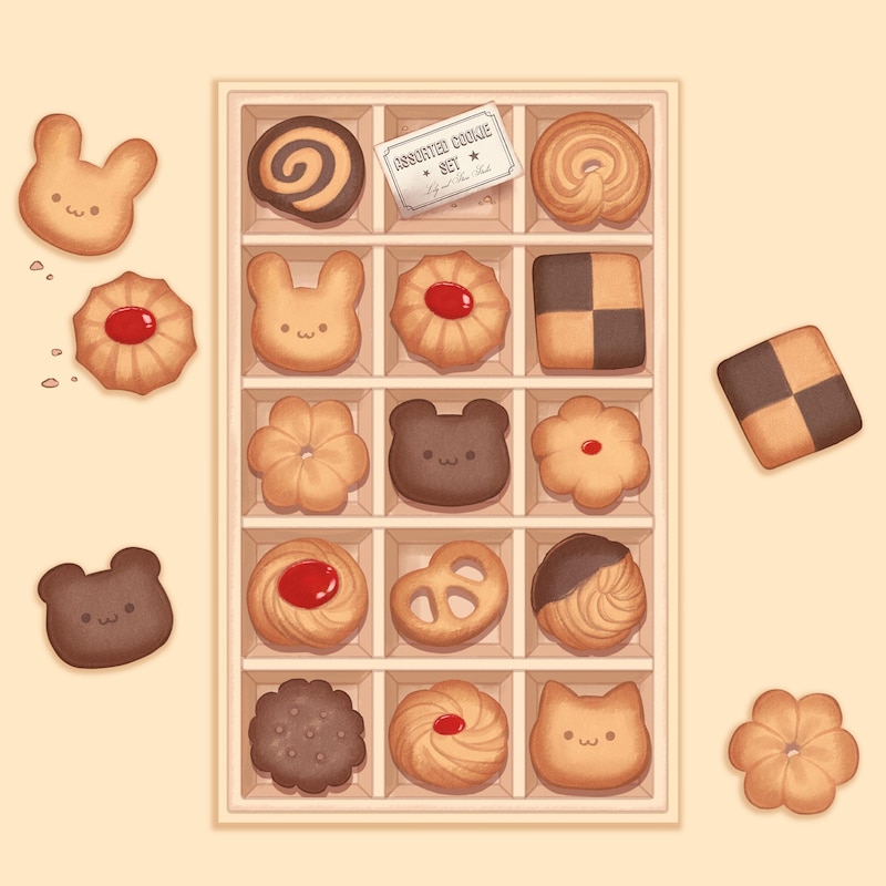 Cookie Stickers - Etsy