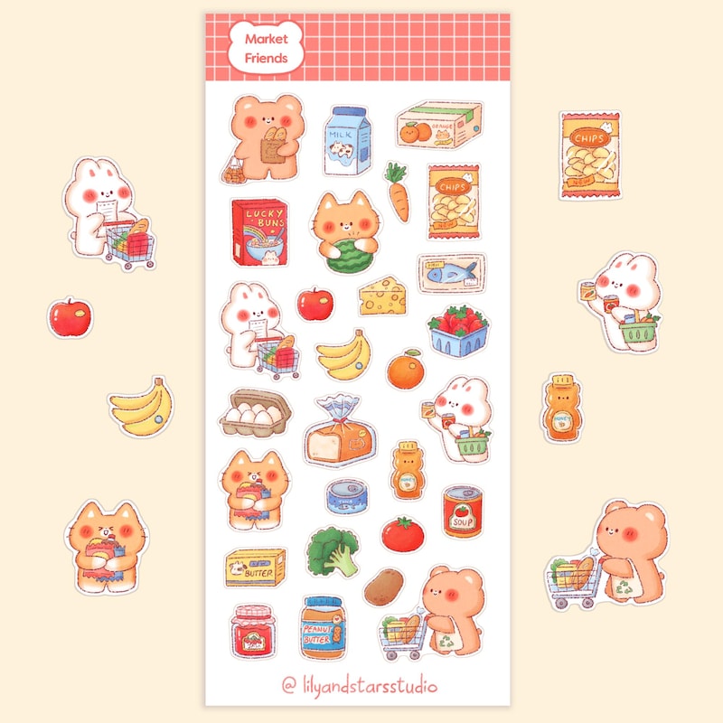 Supermarket Card - Etsy