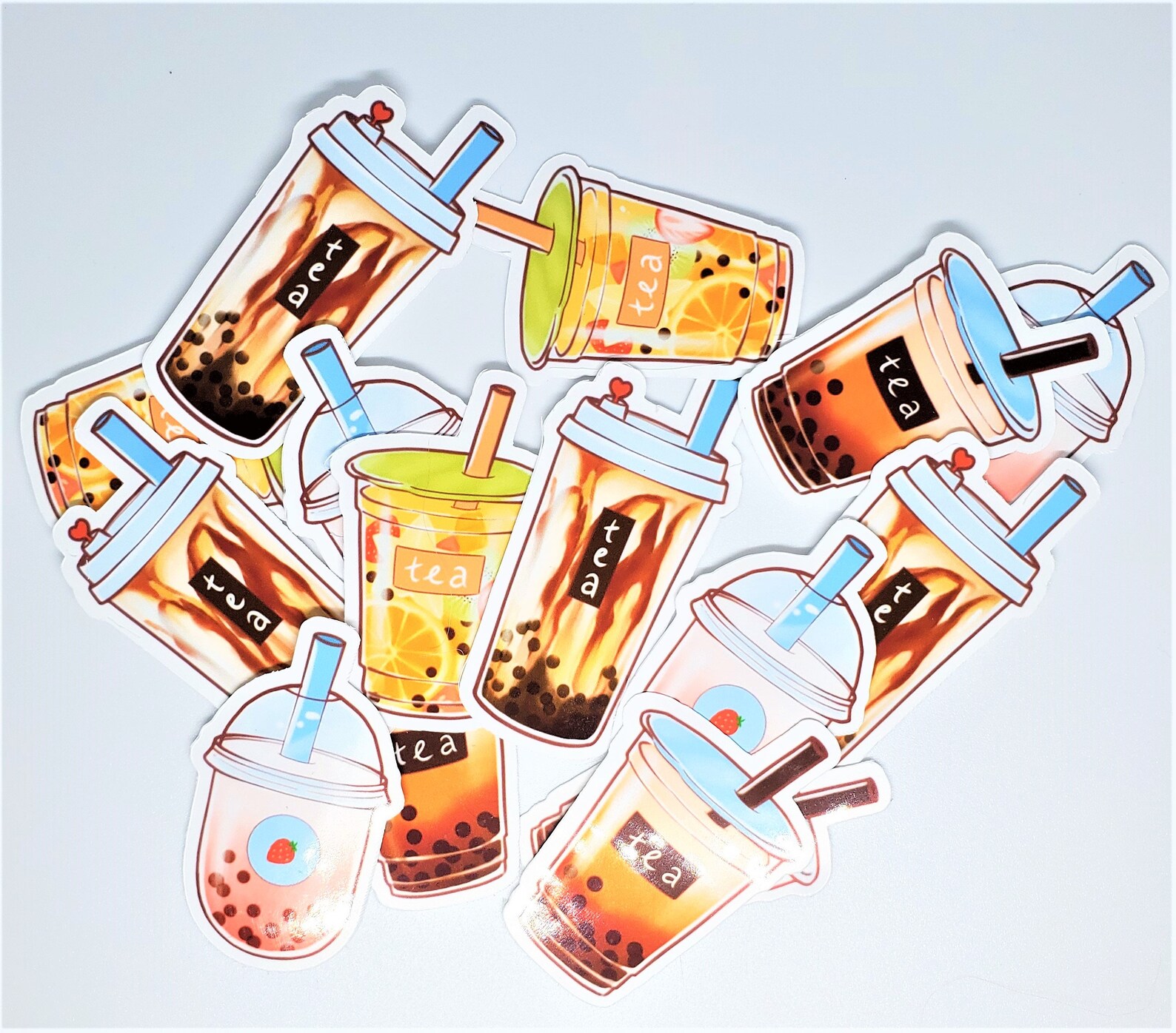 Large Boba Sticker Decal Hand Drawn Art Kawaii Aesthetic | Etsy