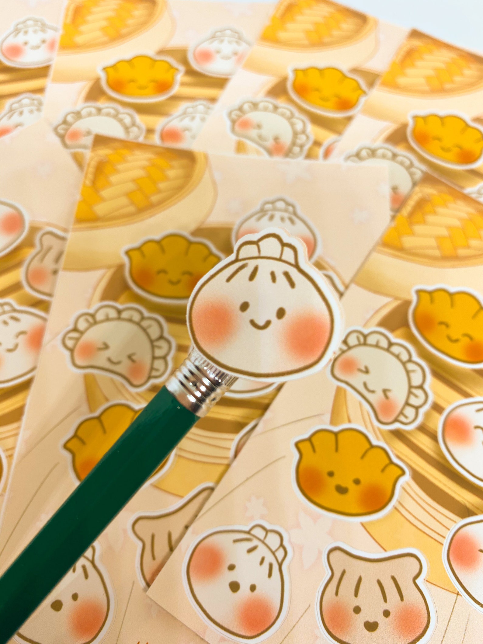 Little Dumpling Sticker Sheet Hand Drawn Kawaii Design - Etsy