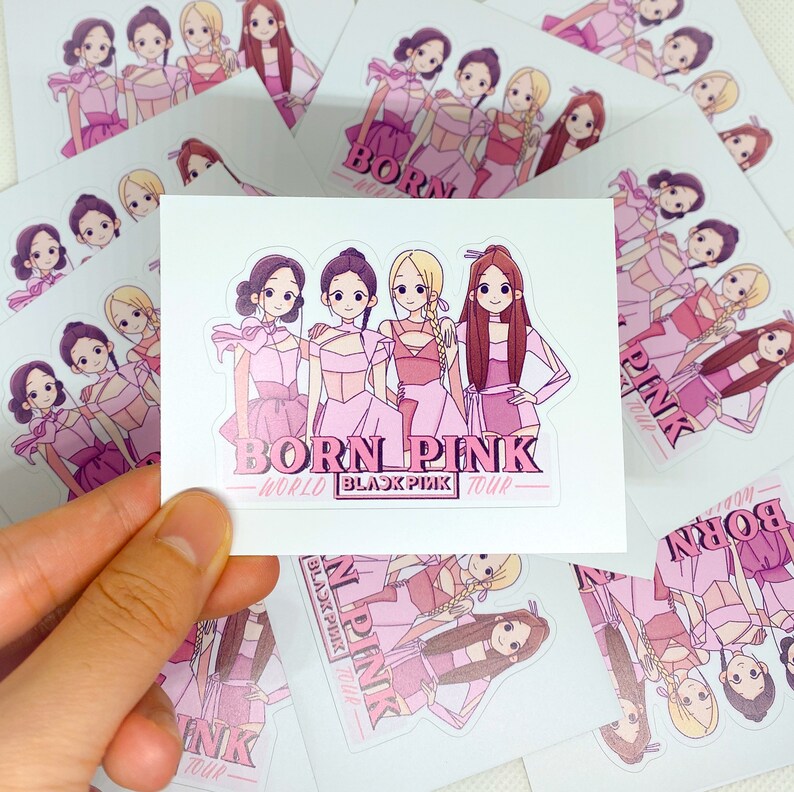 Blackpink Born Pink World Tour Decal Waterproof Sticker - Etsy