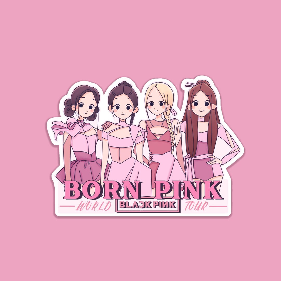 Blackpink Born Pink World Tour Decal Waterproof Sticker Kpop Concert ...