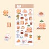 Butter Cookies Sticker Sheet Hand Drawn Christmas Biscuit Tin Animal ...