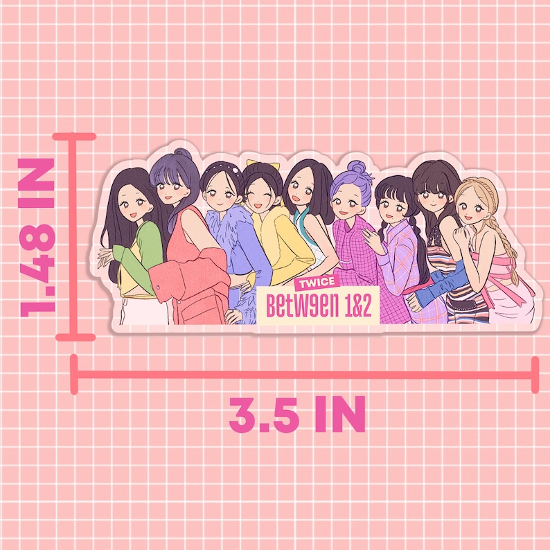 Twice Between 1&2 Decal Waterproof Sticker Kpop Merch - Etsy