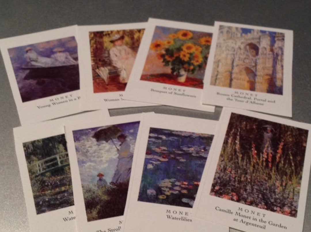 16 Monet Paintings Stickers,planner Sized, Gift for Art Teacher, Artist ...