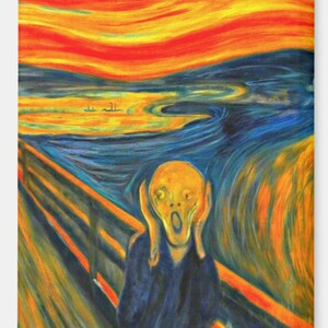 The Scream by Munch, Fine Art Gallery Magnet, Mini Masterpieces - Etsy
