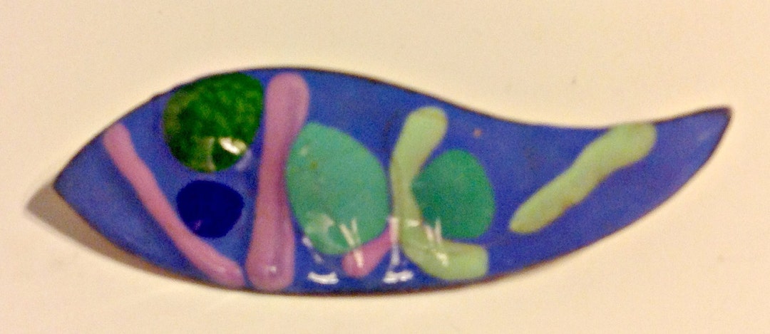 Unique Tropical Fish, Artsy and Vintage Enamel, Gift for Tropical Fish ...