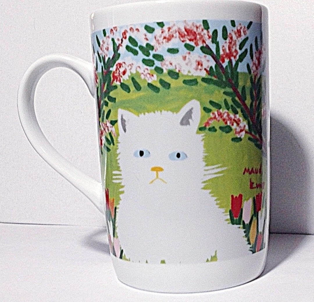Maud Lewis Cat Art Mug: Nova Scotia Folk Art Collectible - Etsy