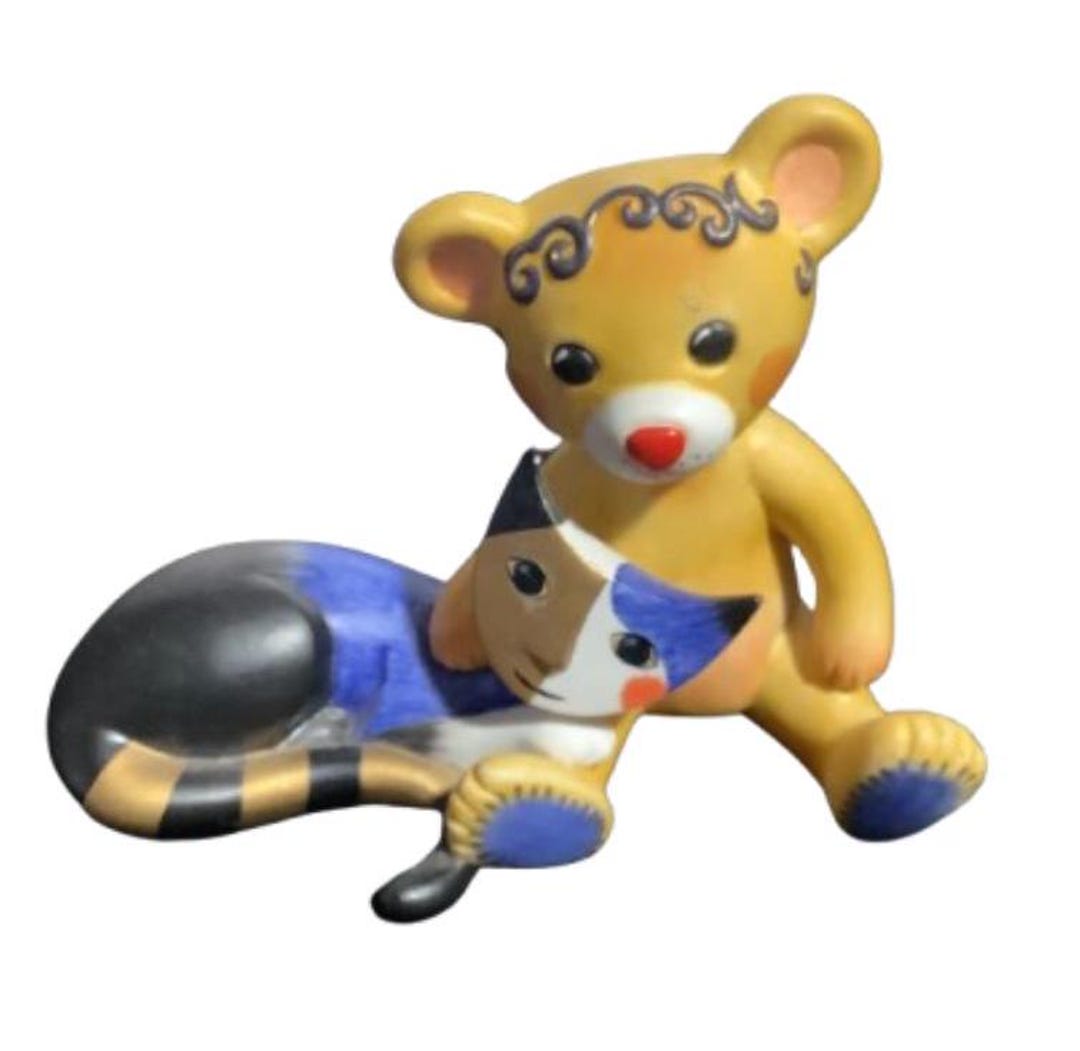 Goebel Rosina Wachtmeister Cat and Teddy Figurine - 'carla & Massimo ...