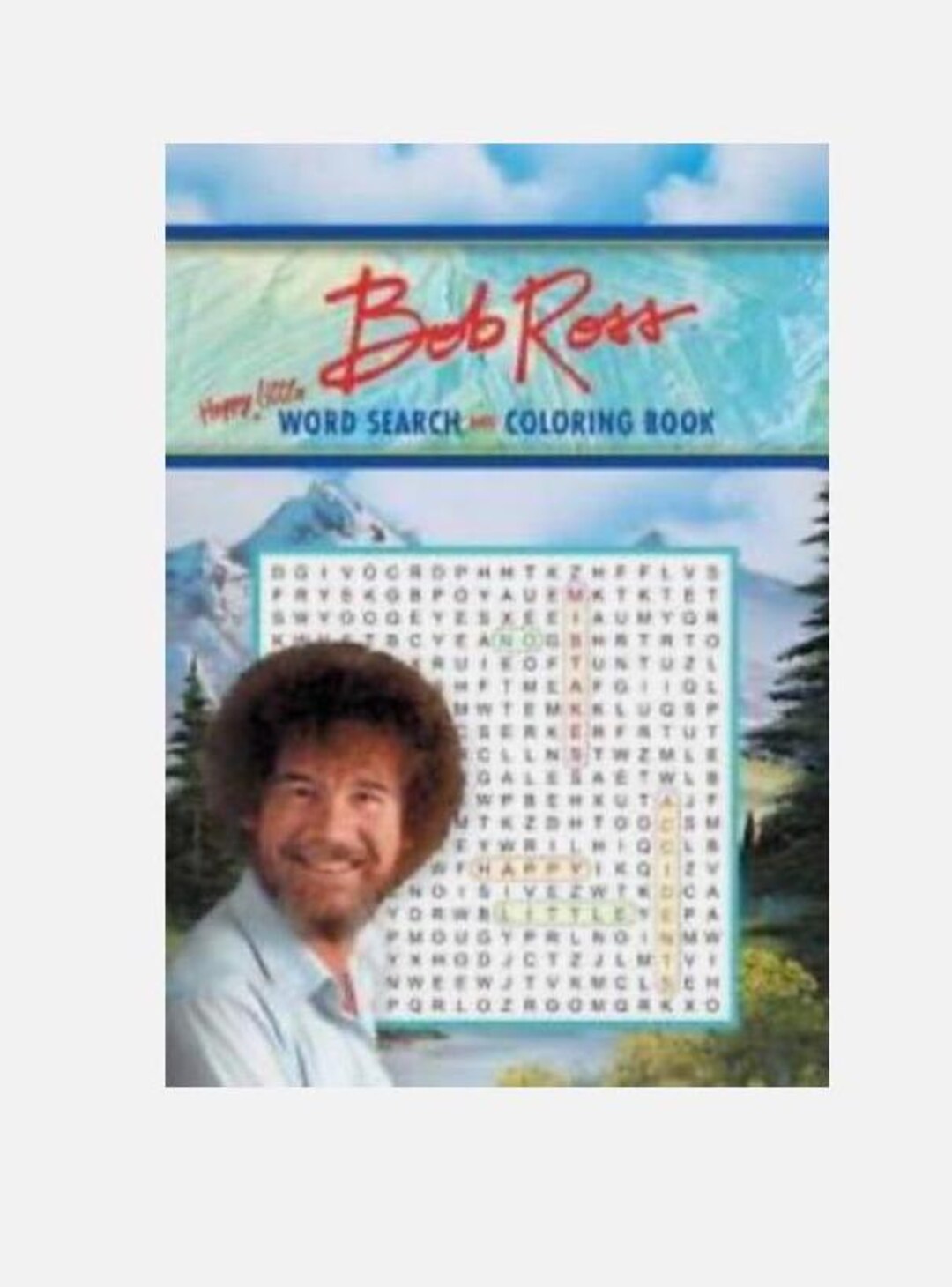 Bob Ross - Word Search and Coloring Book - Recycled Book, Gift for Art ...