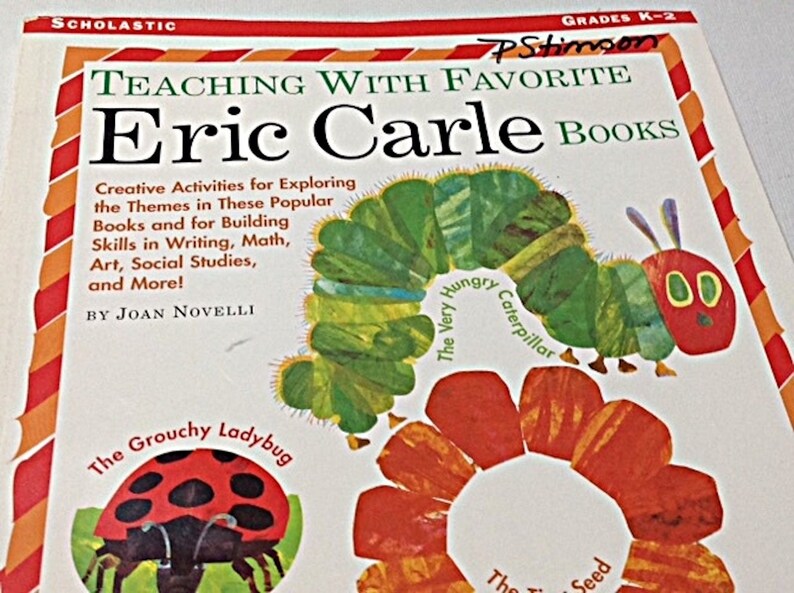 Teaching With Eric Carle Books: Art Lesson Plans & Pop Art Stickers - Etsy