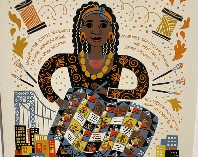 Women in Art, Faith Ringgold, Quilter, Postcard - Etsy