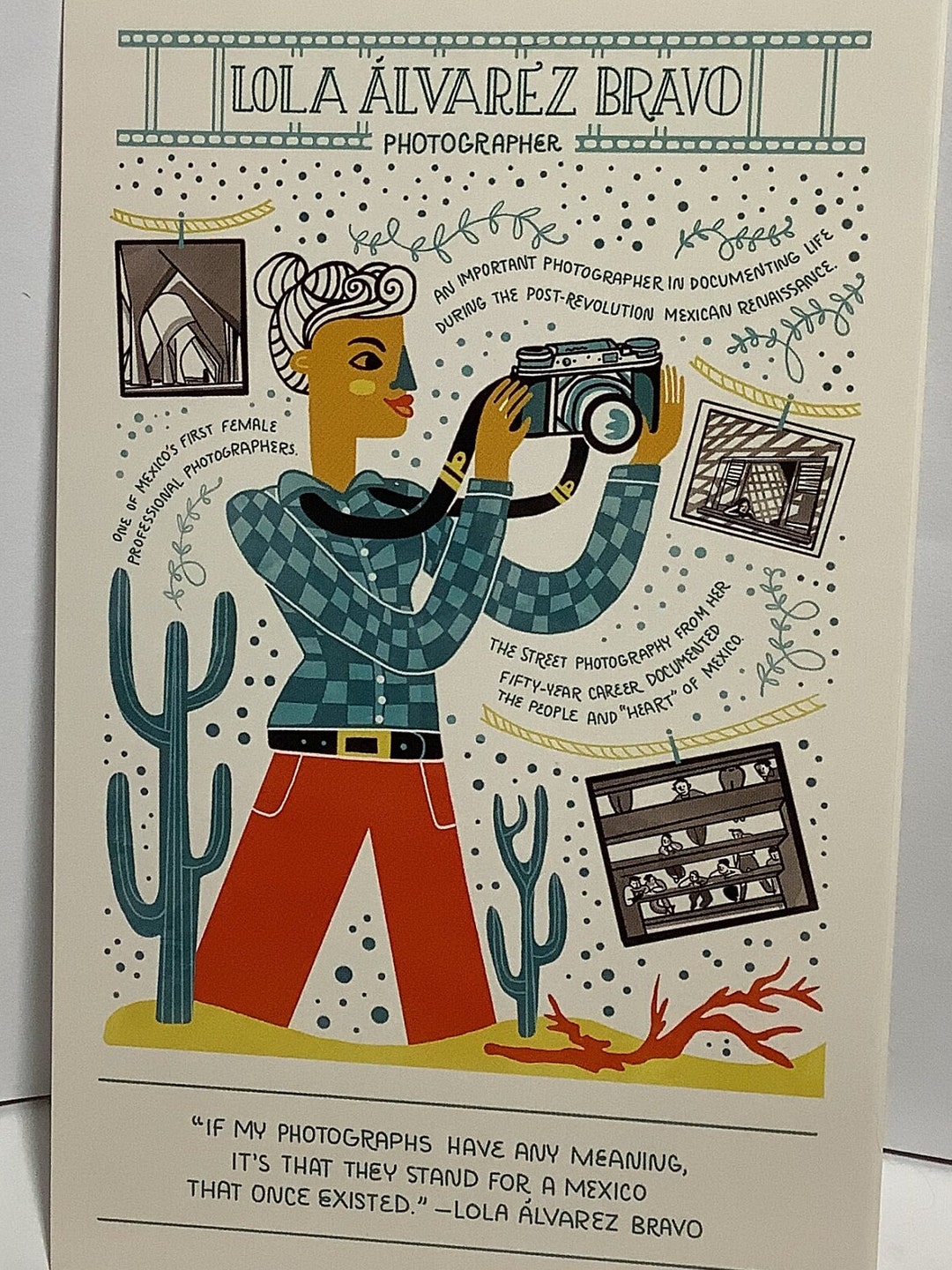 Women in Art, Lola Alvarez Bravo, Photographer, Collectible Postcard - Etsy