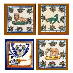 Talavera Animals Stickers, Colorful Earth Tone, Reward for Children ...