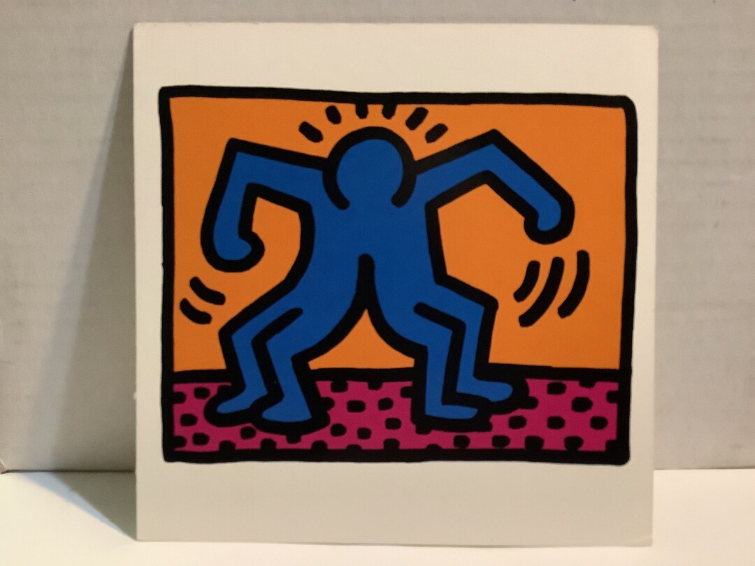 Keith Haring,vintage Square Pop Art Card 1 and 3 Stickers, Paintings ...