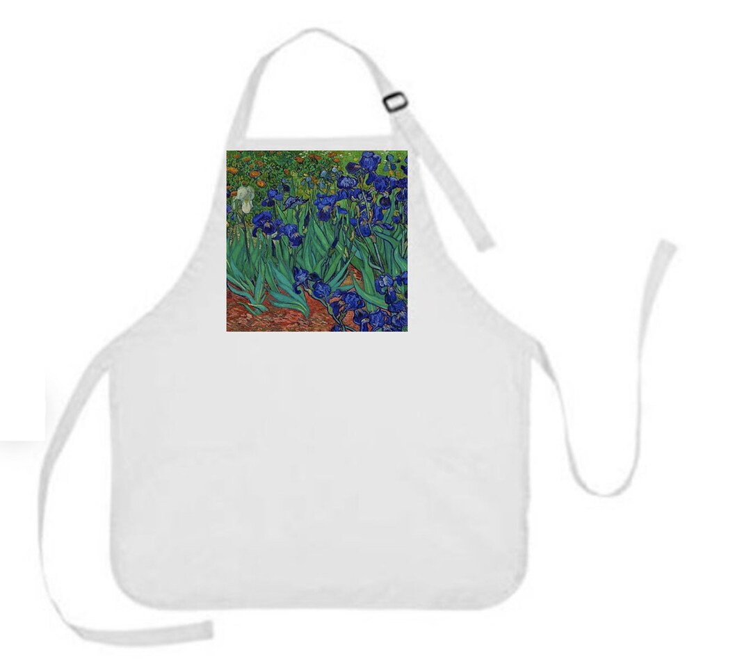 Chef Apron, Van Gogh Starry Night and Arles Day or Purple Iris Apron, 3 ...