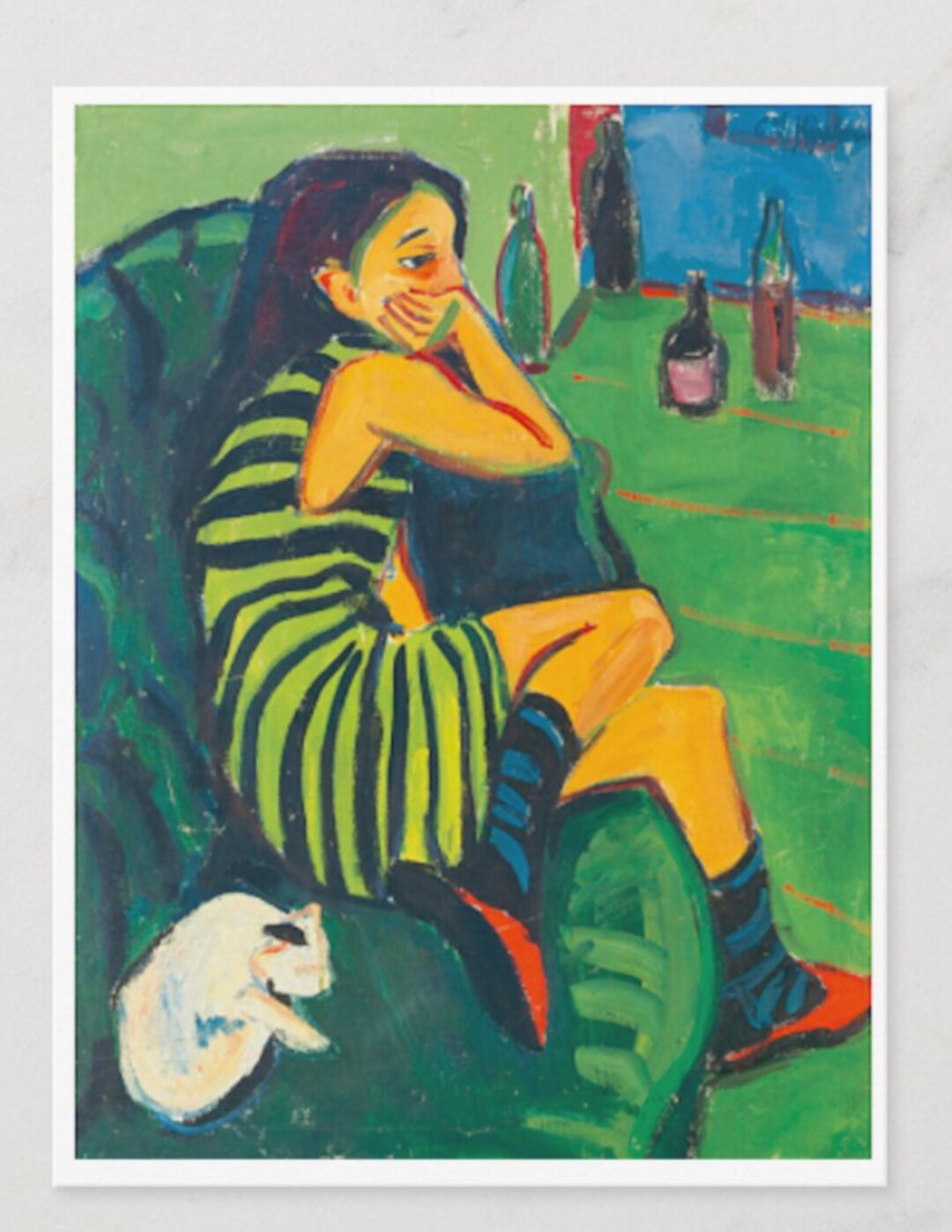 The Artist Marcella by Kirchner Fine Art Postcard, Artsy, Artists ...