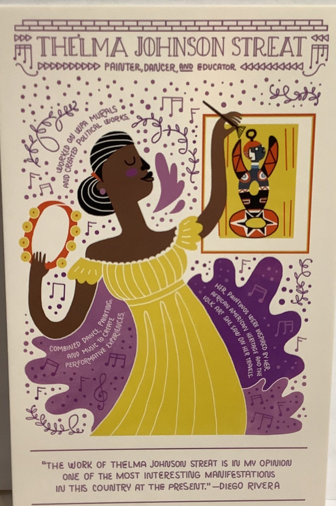 Thelma Johnson Streat, Painter, Women in Art Series Postcard ...