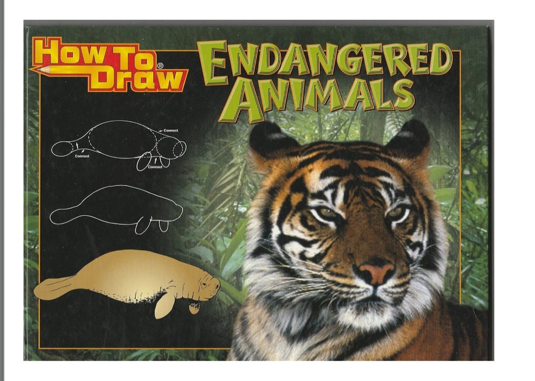 How to Draw Endangered Animals, by Georgene Hartophilis, Recycled Book ...