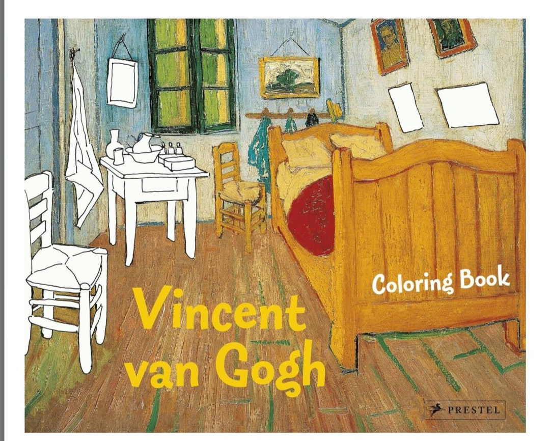 Vincent Van Gogh Coloring Book, Art Paintings, Gift for Art Student ...