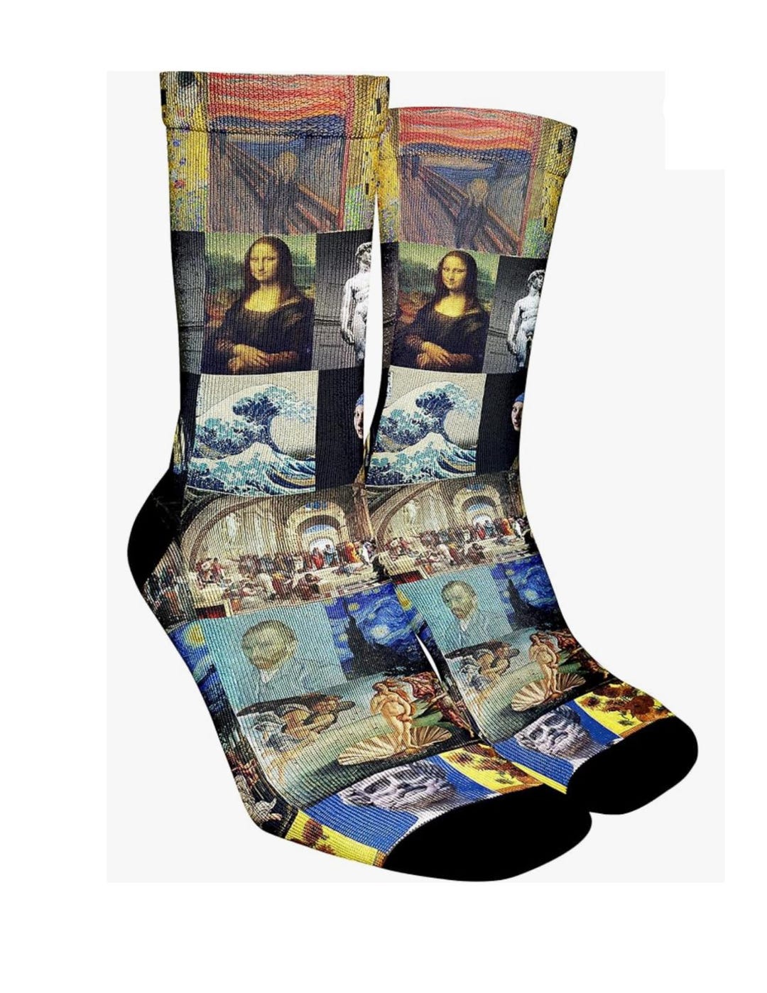 Cool Art Socks and Stickers, Famous Art, Gift for Men or Women ...