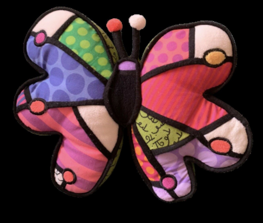 Romero Britto Toy and Book Happy Mini Plush Butterfly - Etsy
