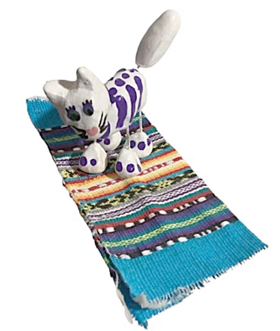 Adopt Me, Im a Too Cute Skeleton White Cat, Folk Art Sculpture, Day of ...