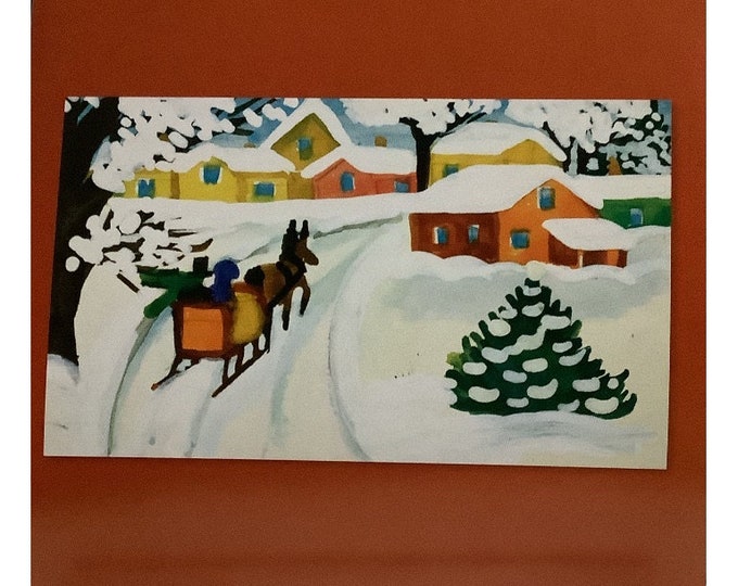 Maud Lewis Folk Art, Collectible, One Page From Out of Print Folk Art ...