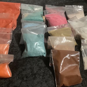 18 Small Packets of Vintage Sand, Different Colors, Perfect for ...